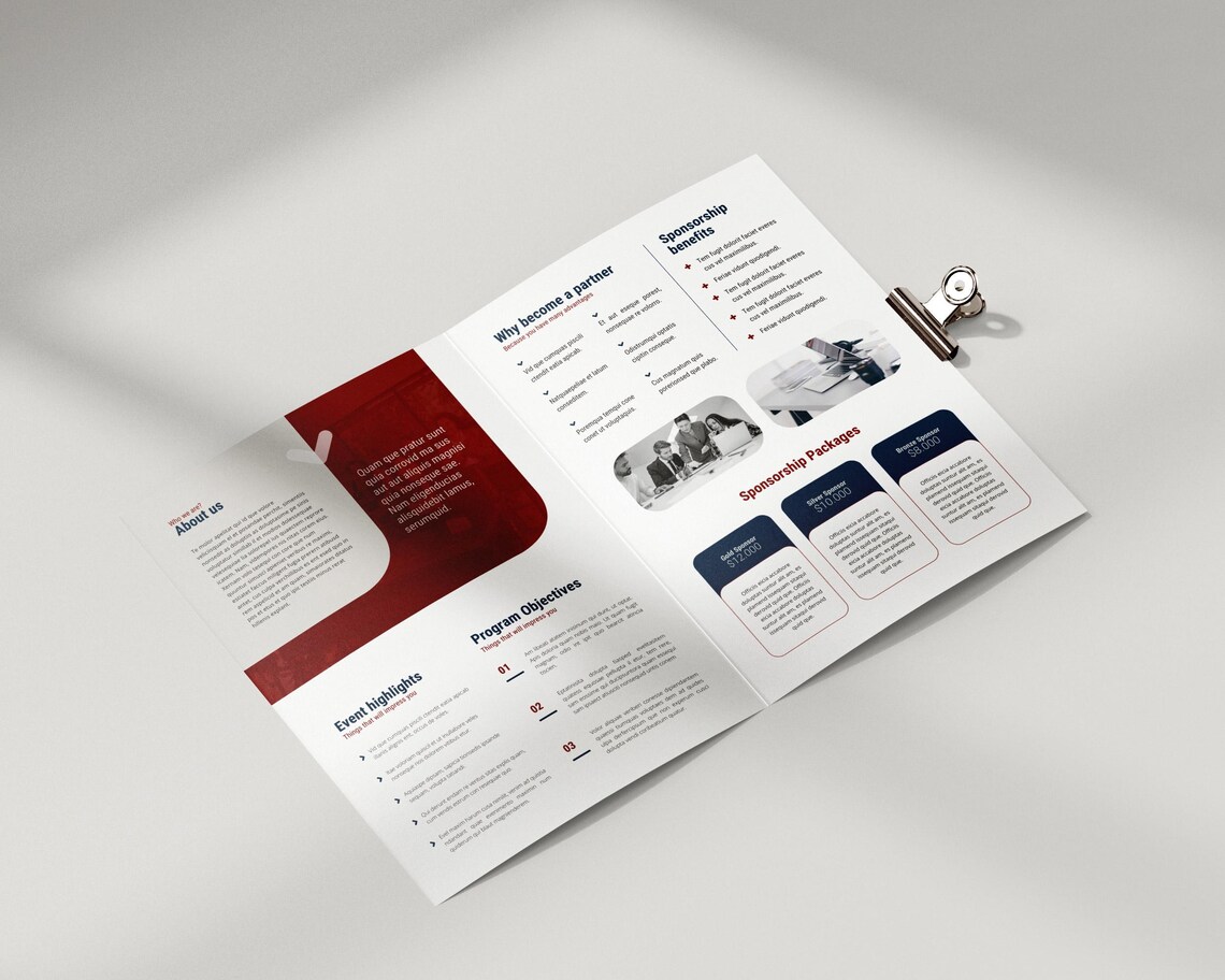 Sponsorship Proposal Template Canva, Fundraising Nonprofit Event ...
