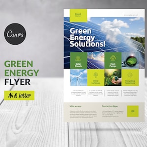 Solar Power Energy Flyer Template, Renewable Energy Business Flyer ...