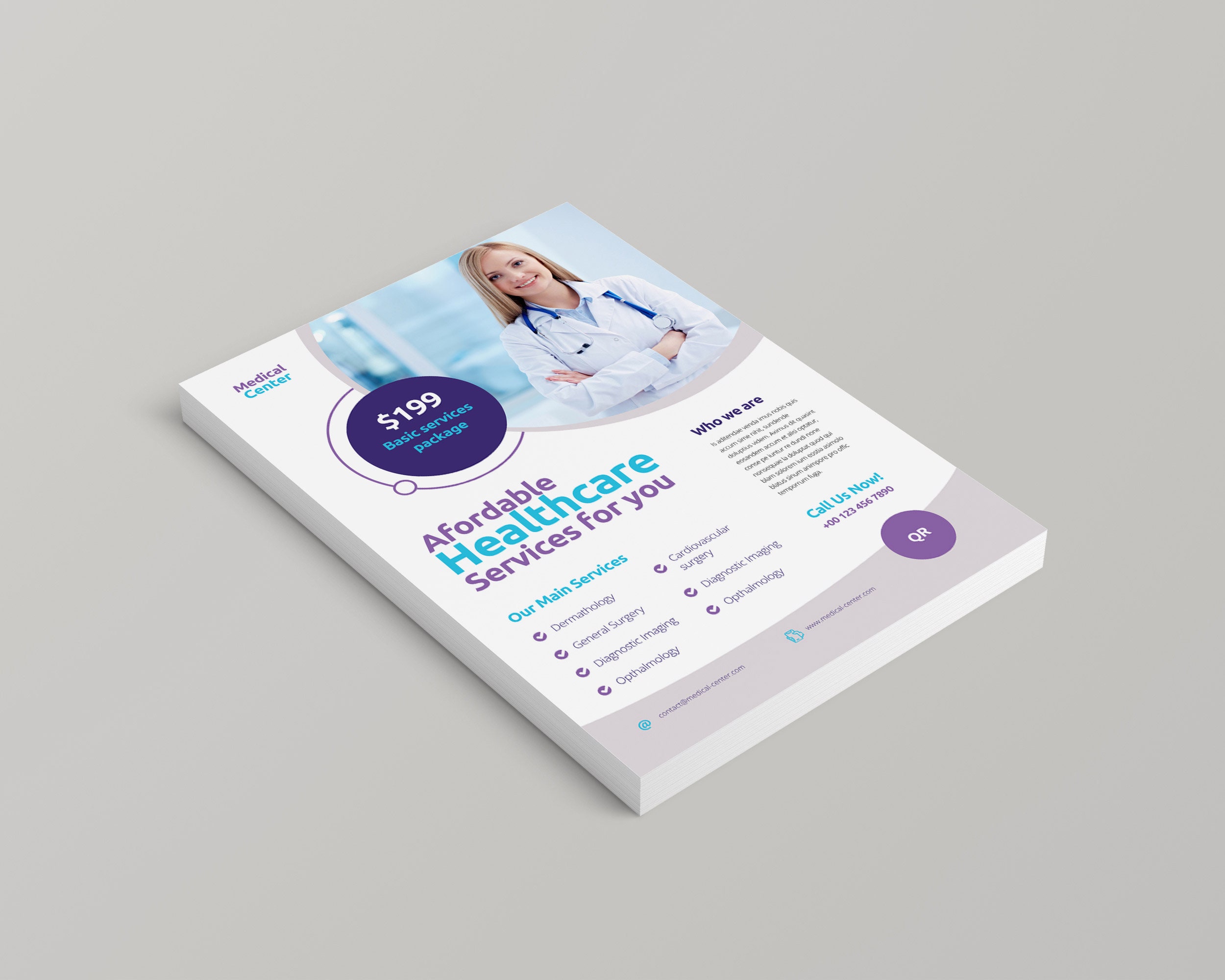 Doctor Medical Business Flyer Template Canva, Editable Health Care ...