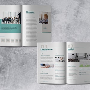 Conference Agenda Canva Template, Event Meeting Program, Meeting Agenda ...