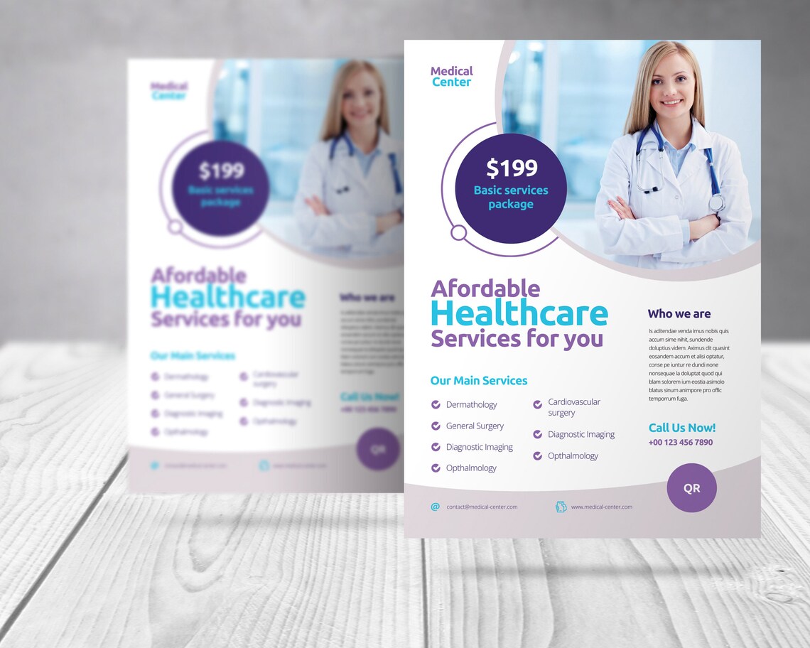 Doctor Medical Business Flyer Template Canva, Editable Health Care ...