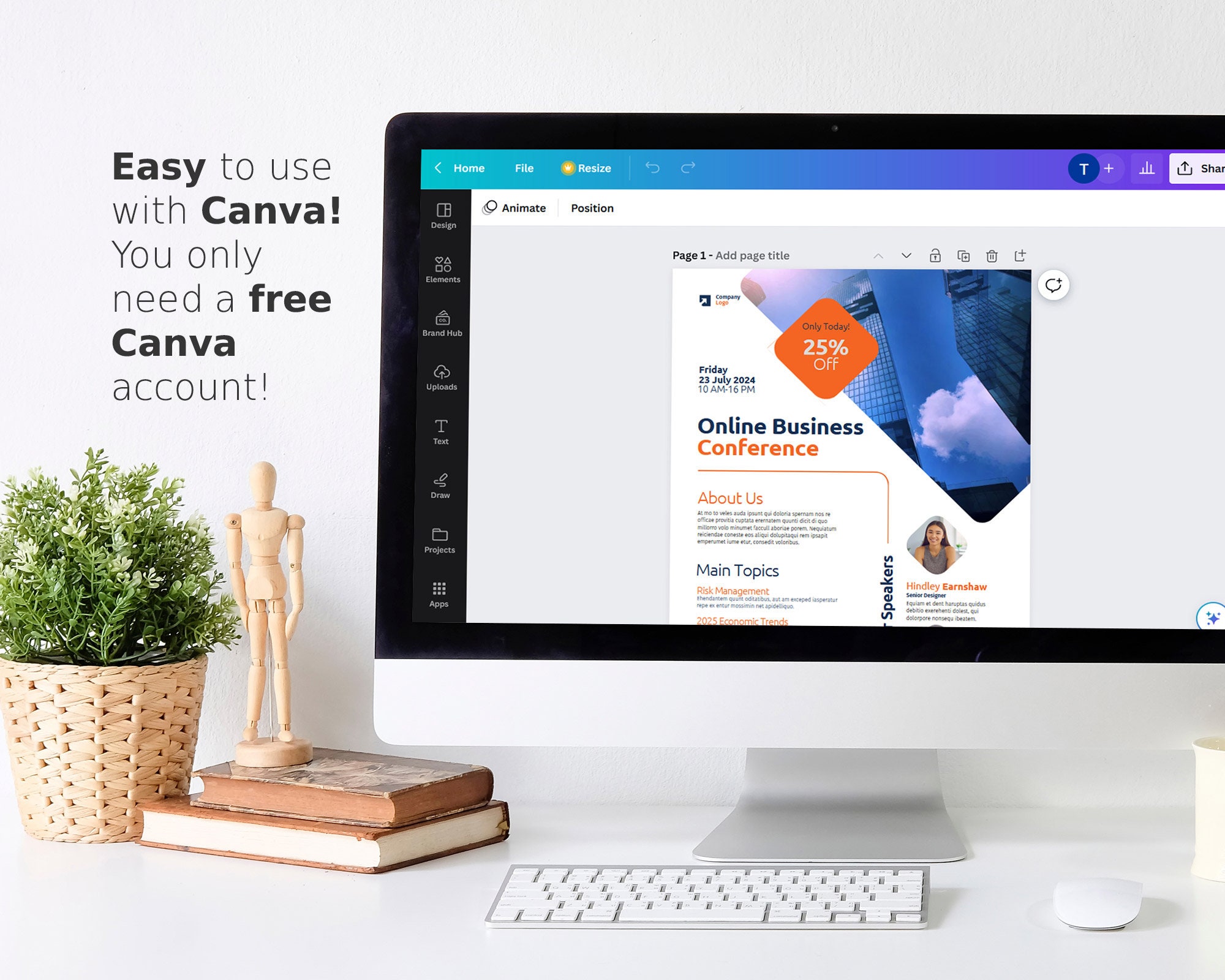 Business Conference Flyer Template, Event Flyer Canva Editable, Live ...