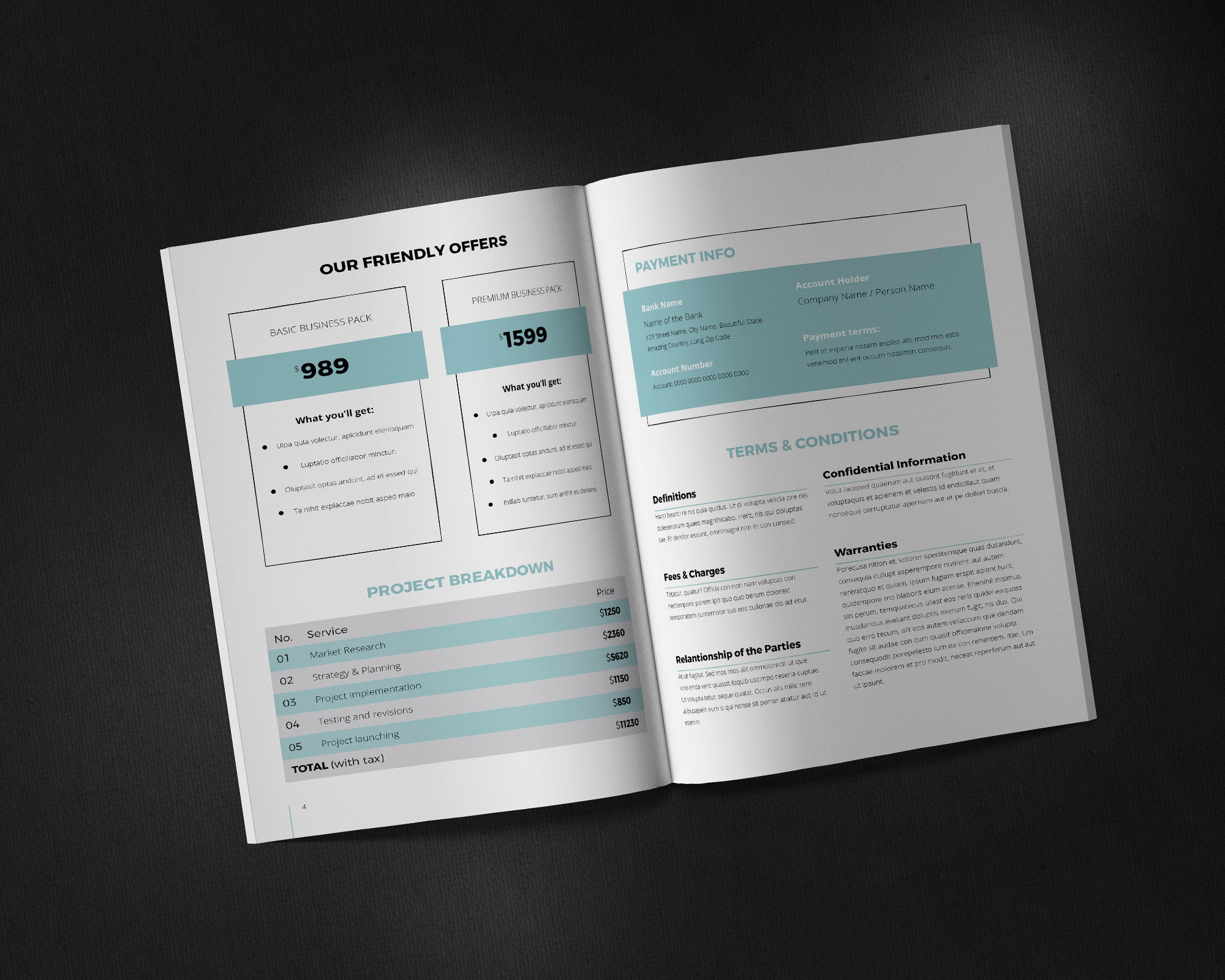Brief Project Proposal Canva | Business Proposal Word | Client Proposal ...