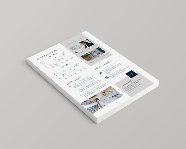 Business Fact Sheet Template Canva, Company Fact Sheet Word Template ...