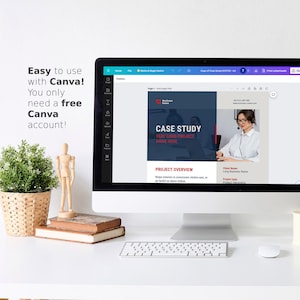 Company Case Study Template Canva, Brochure Template Word Client Proposal, Brief Case Study ...