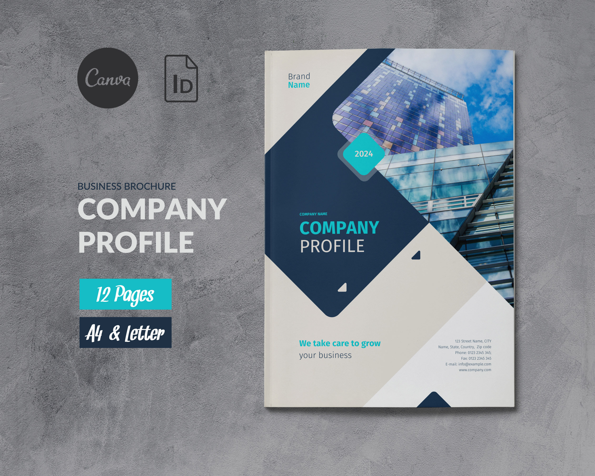 Company Profile Brochure Template, Canva Business Brochure, Corporate ...
