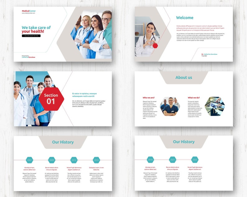 Healthcare Medical Slide Deck Template Canva, Medical Business ...