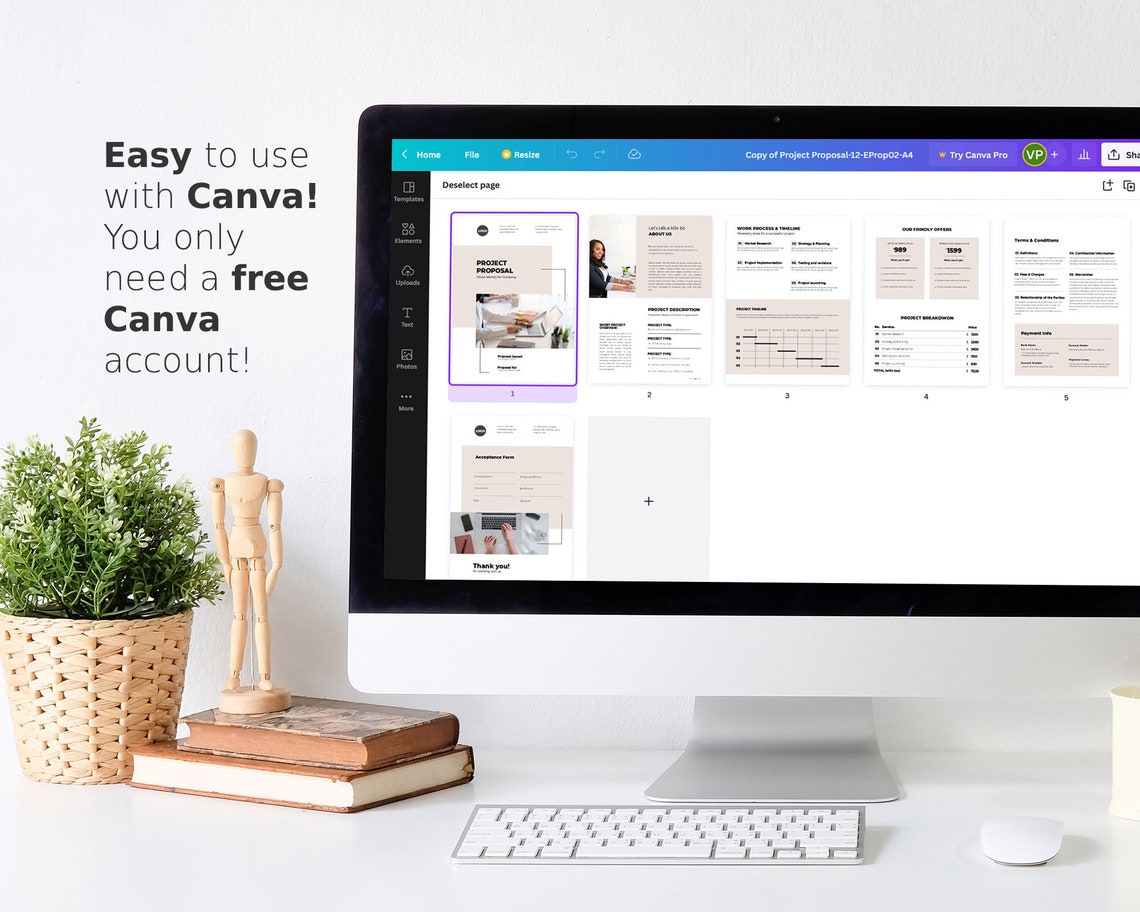 Project Proposal Template | Canva Project Proposal | Minimal Proposal ...