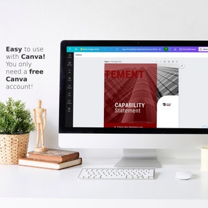 Capability Statement Template Canva Business Brochure Bifold, Business ...