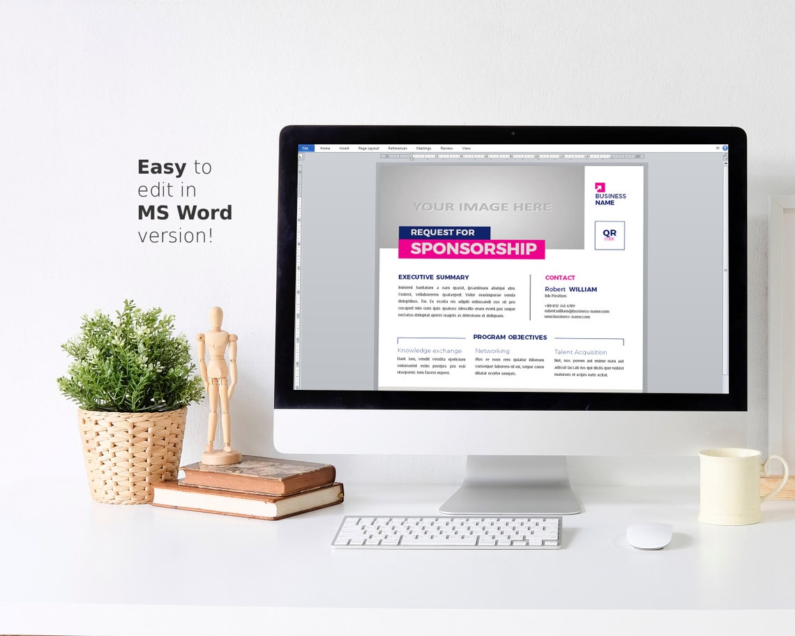 Flyer Sponsorship Request Template Canva, Flyer Event Fundraiser ...