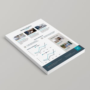 Business Fact Sheet Template Canva, Business Profile Word Template ...