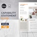 Capability Statement Flyer Template Canva Editable, Business Document ...