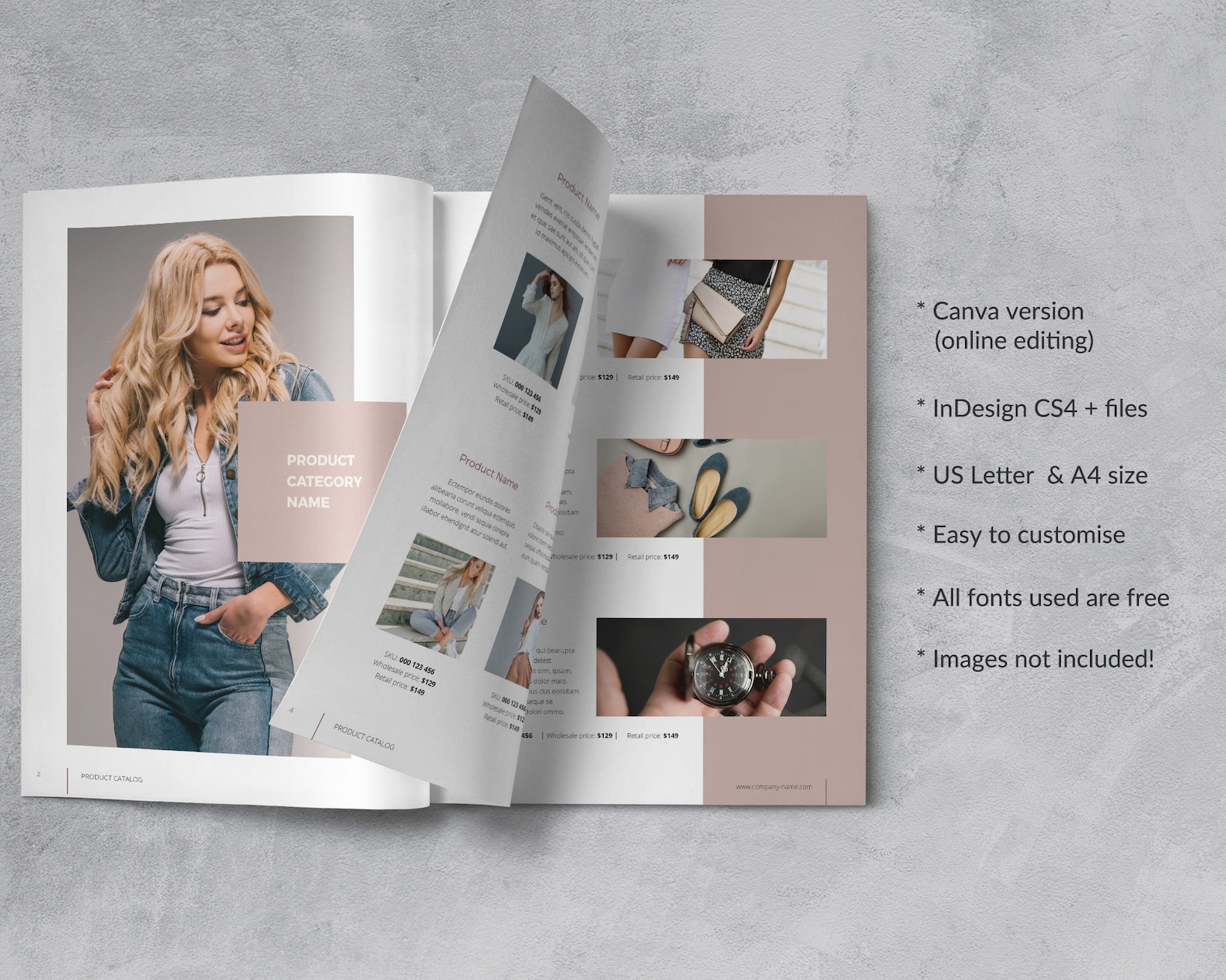 Canva Editable Product Catalog, Template Wholesale Catalogue, Product ...