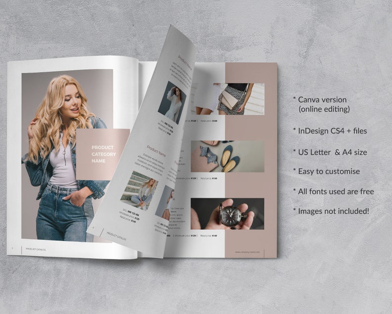 Canva Editable Product Catalog, Template Wholesale Catalogue, Product ...