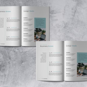 Annual Report Template Canva, Report Business Brochure, Word Template ...