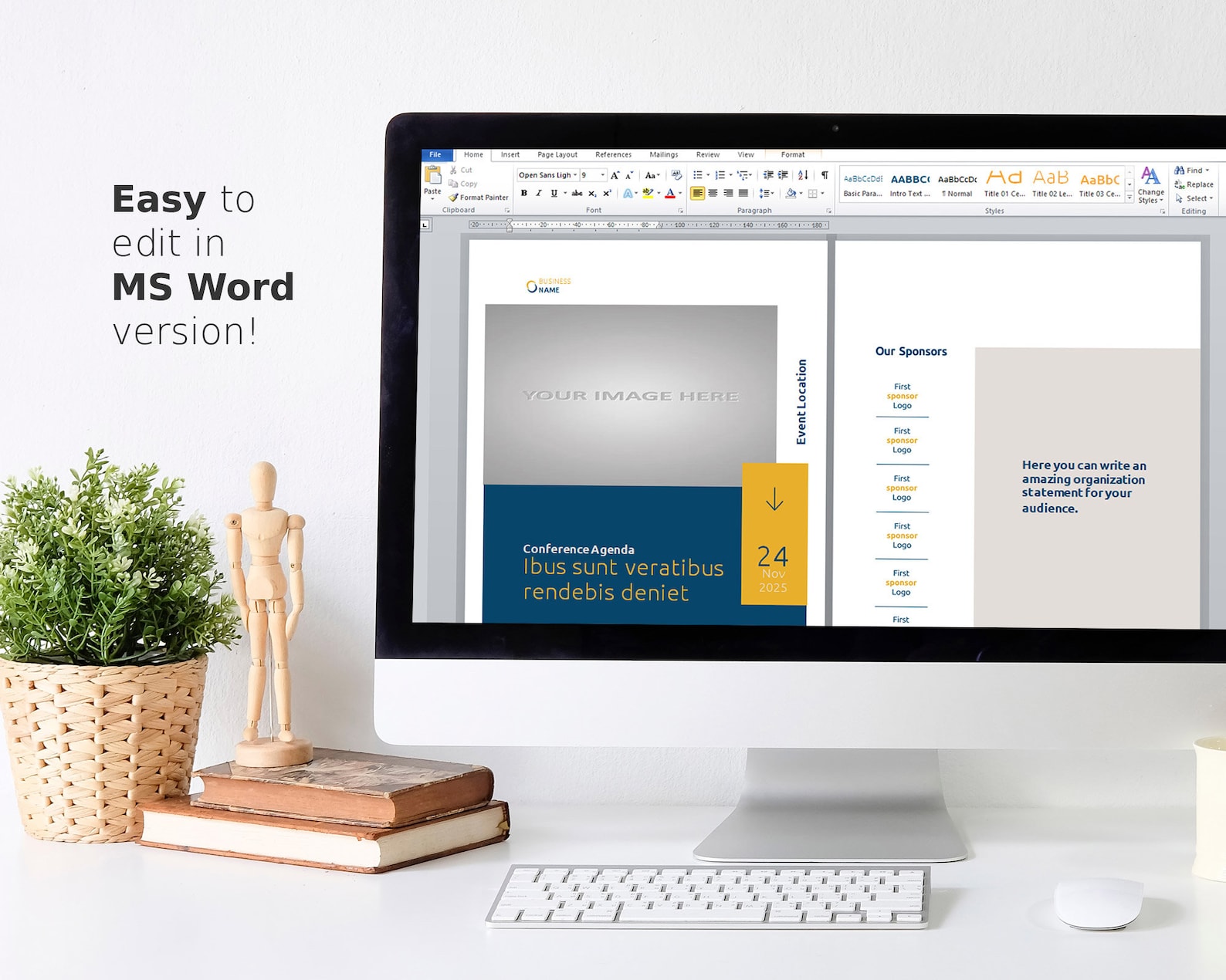 Planner Business Conference Brochure Template, Conference Agenda ...