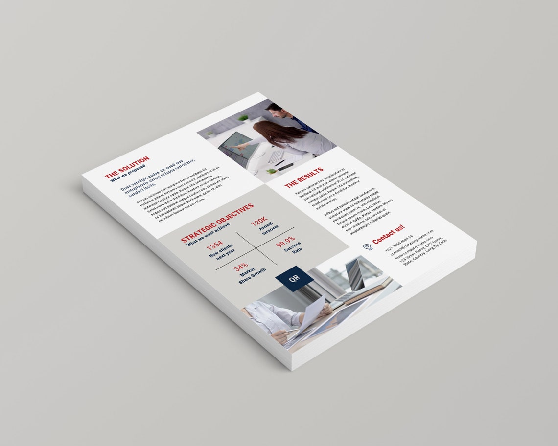 Company Case Study Template Canva, Brochure Template Word Client ...