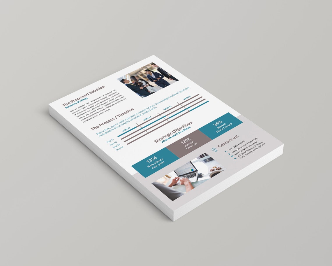 Company Case Study Template Canva, Brief Case Study Brochure Design ...
