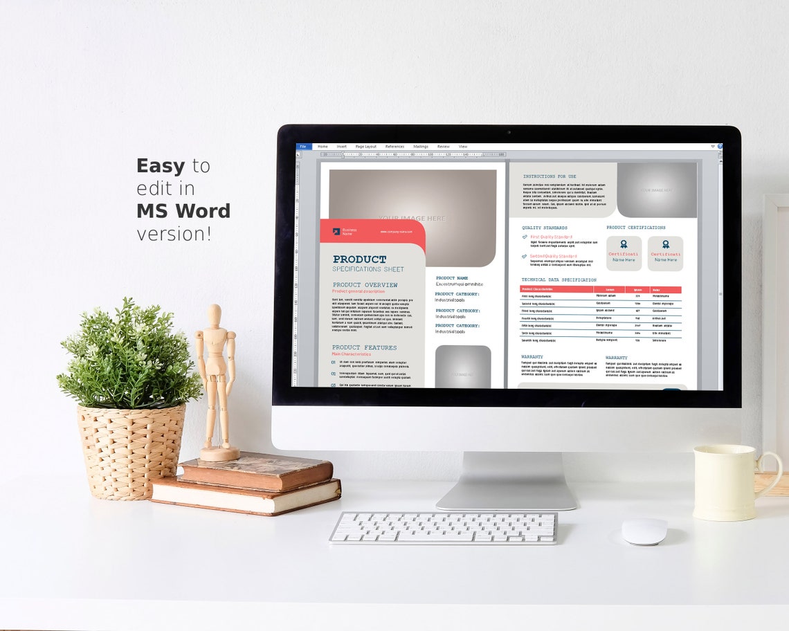 Product Sheet Template Canva Flyer, Product Template Marketing Sheet ...