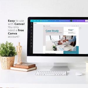 Company Case Study Template Canva, Brief Case Study Brochure Design ...