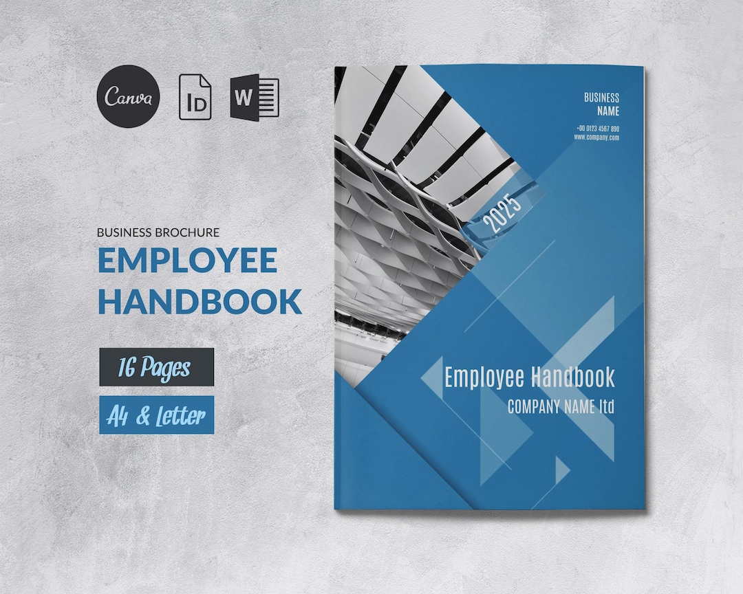 HR New Employee Handbook Template Canva Editable, Welcome Packet ...