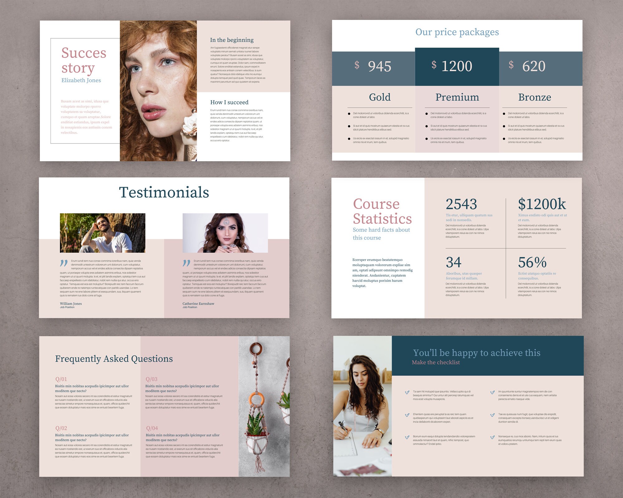 Webinar Slide Deck Course Creators Canva Online Course - Etsy