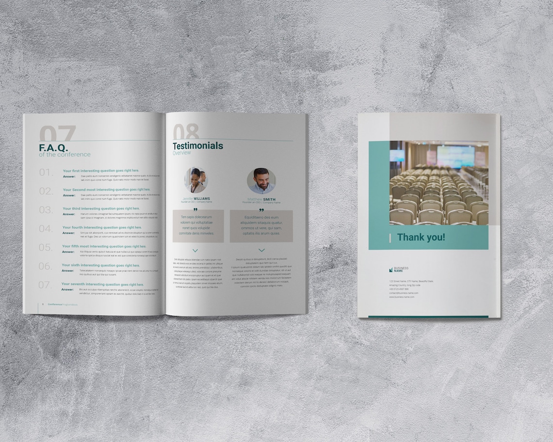 Conference Agenda Canva Template, Event Meeting Program, Meeting Agenda ...
