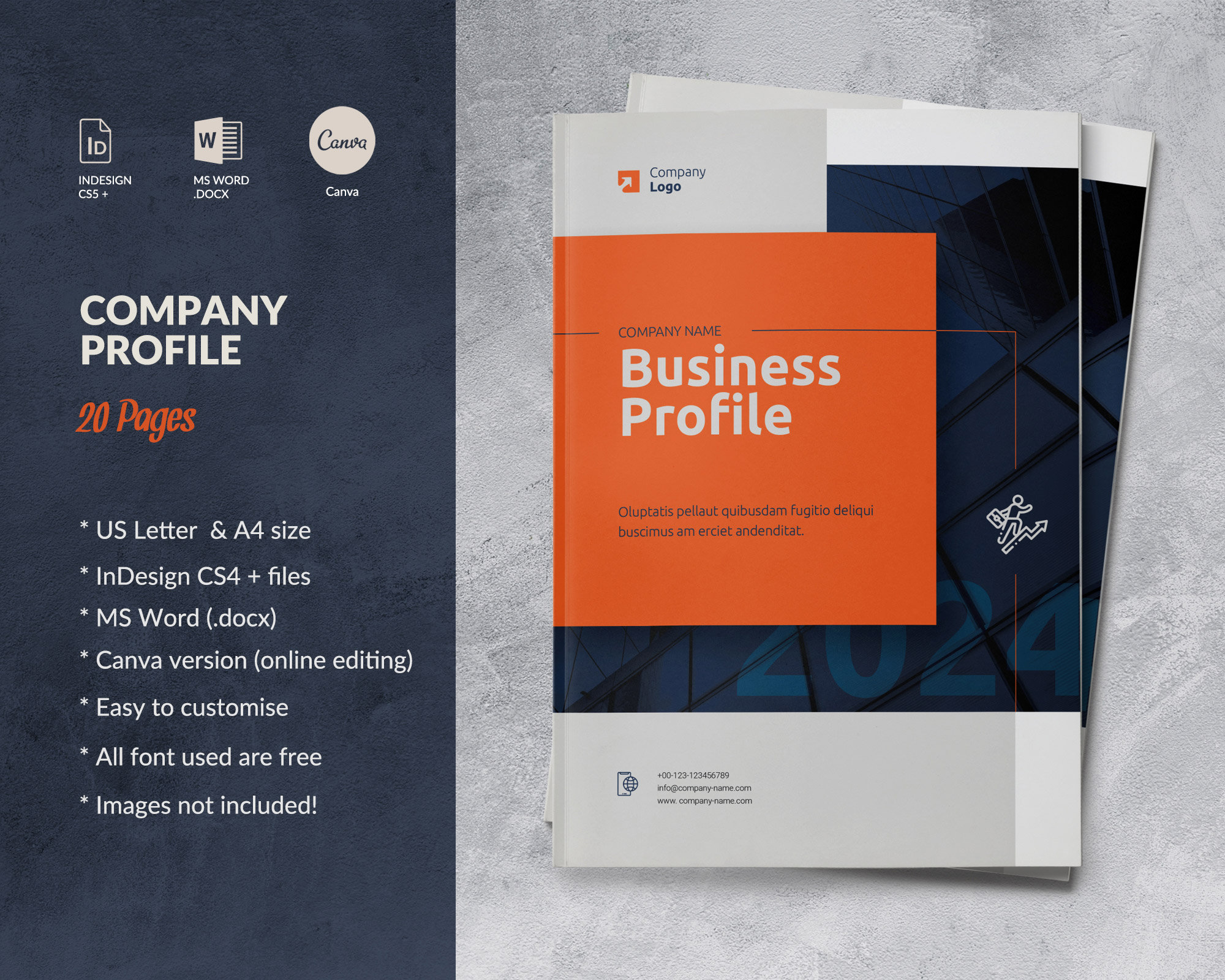 Company Profile Brochure Template, Canva Business Brochure, Corporate ...