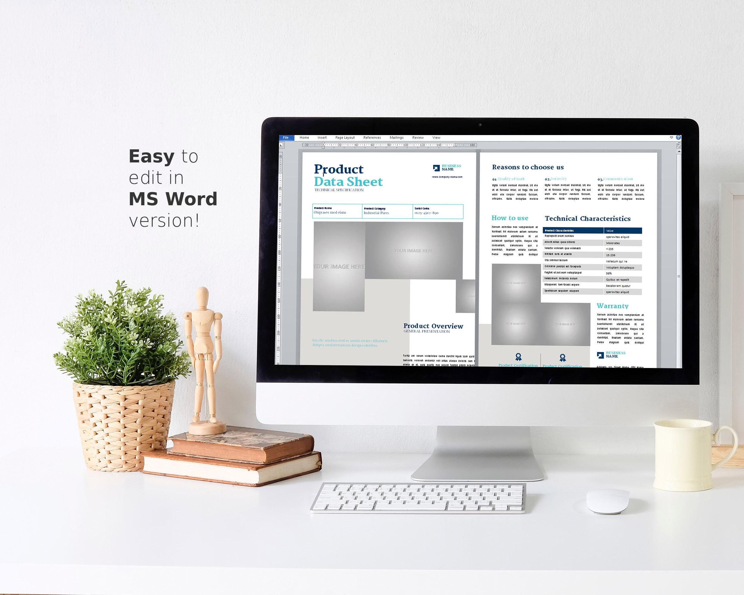 Product Sheet Template Canva, Flyer Product Template Marketing Sheet ...