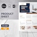 Product Sheet Template Canva, Flyer Product Data Sheet, MS Word ...