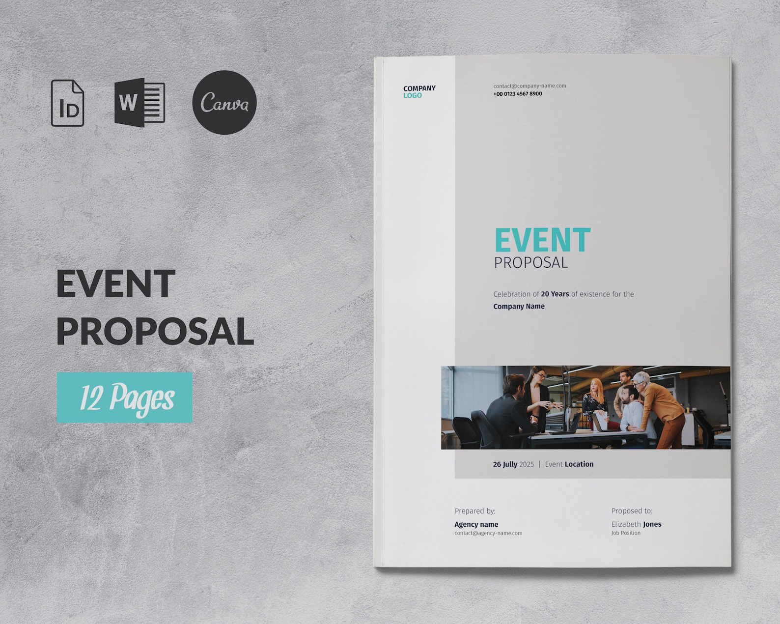 Event Planner Proposal Template, Event Management Proposal Canva ...
