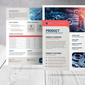 Product Sheet Template Canva Flyer, Product Template Marketing Sheet ...