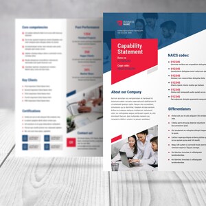 Business Capability Statement Template Canva Editable, Flyer Business ...