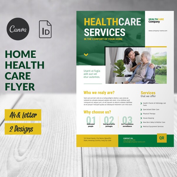 Caregiving Flyer Template - Etsy