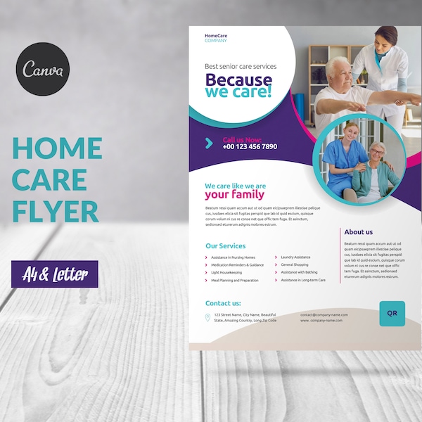 Home Care Flyer - Etsy