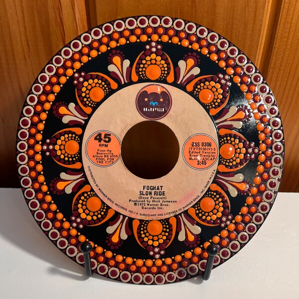 Painted Vinyl Record - Etsy
