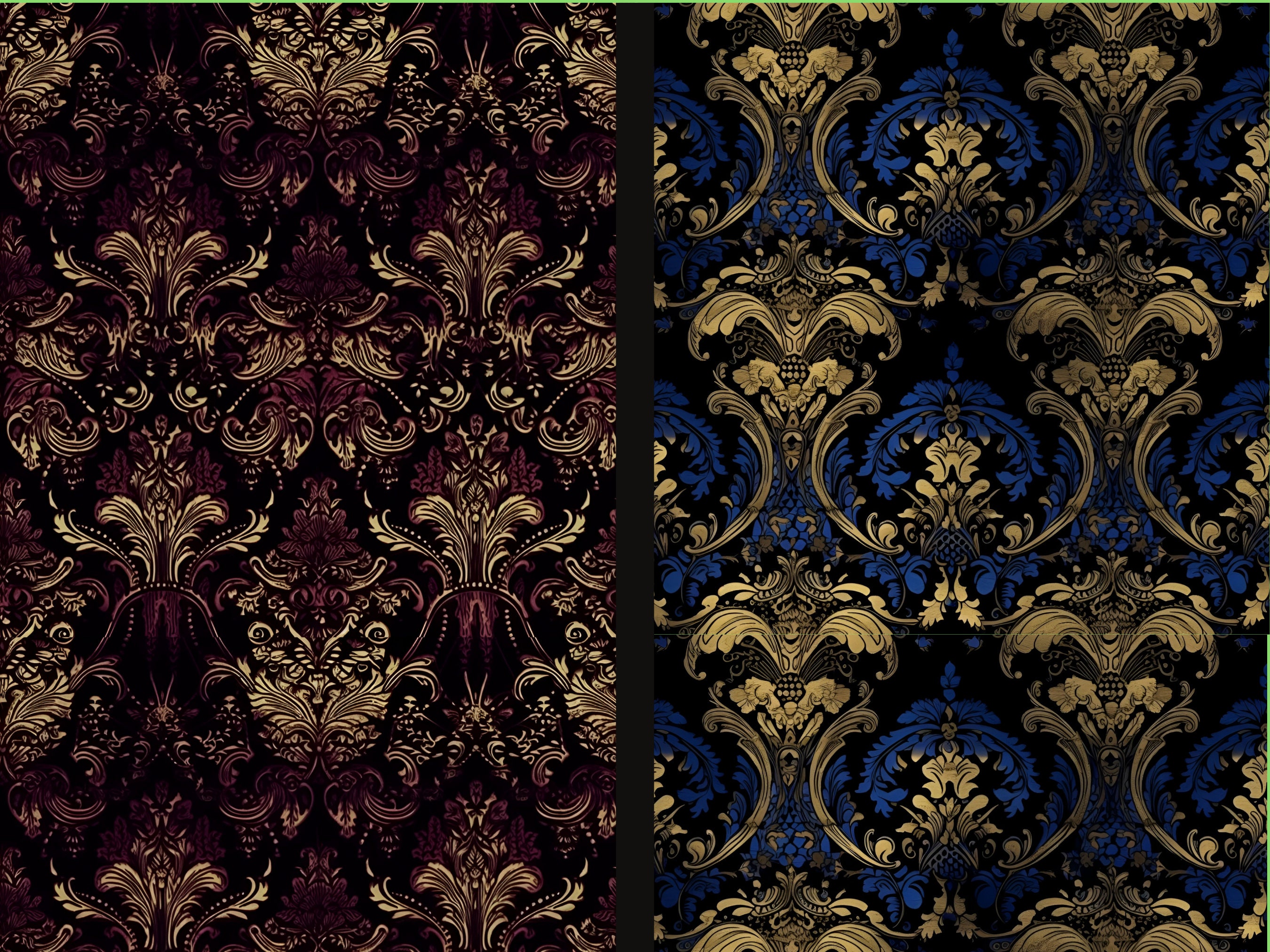 Victorian Gothic Wallpaper Seamless Pattern Digital Paper - Etsy