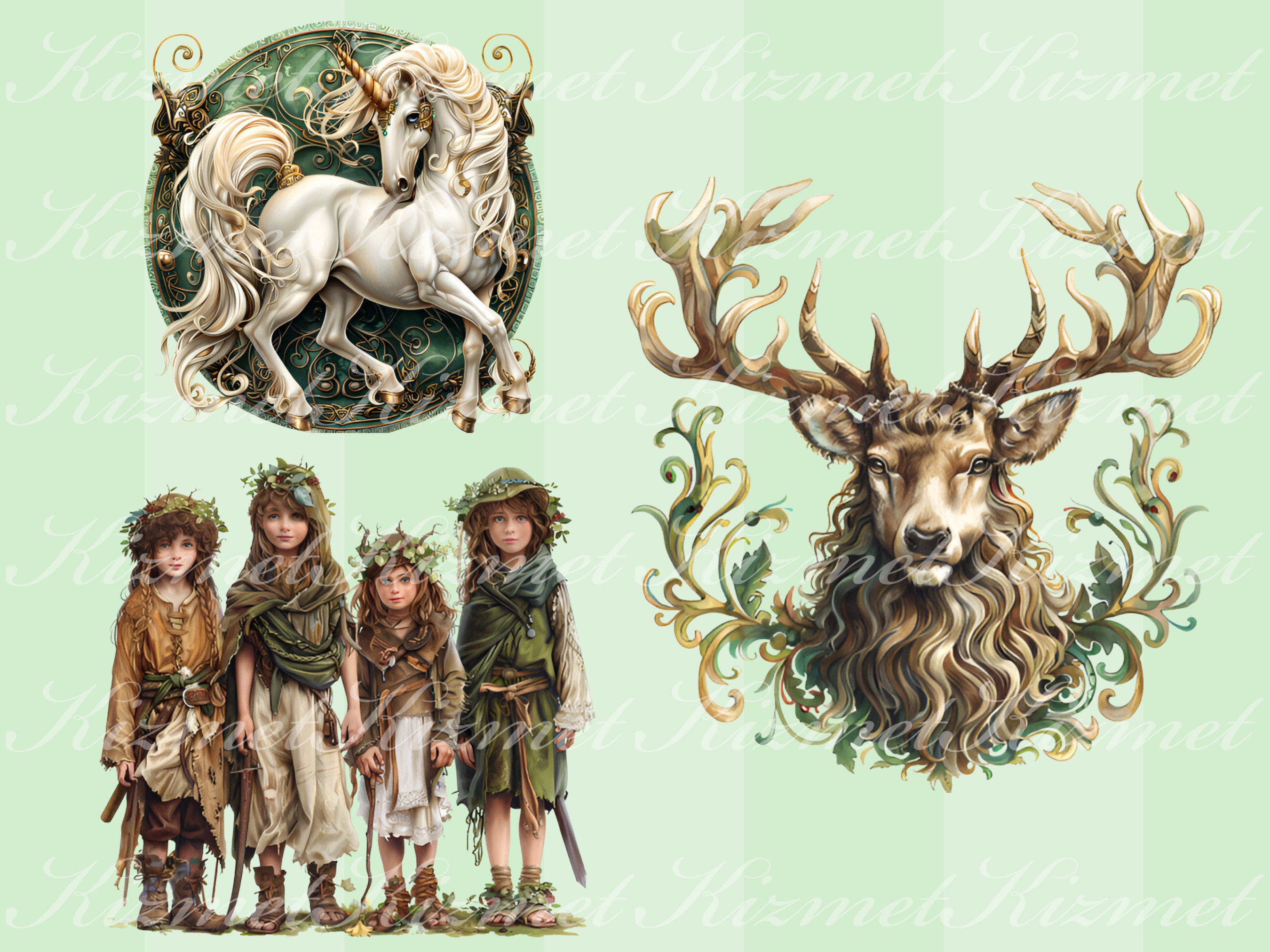 23 Celtic Irish Magic Clipart Files, Fun Downloads, Magical, Enchanted ...