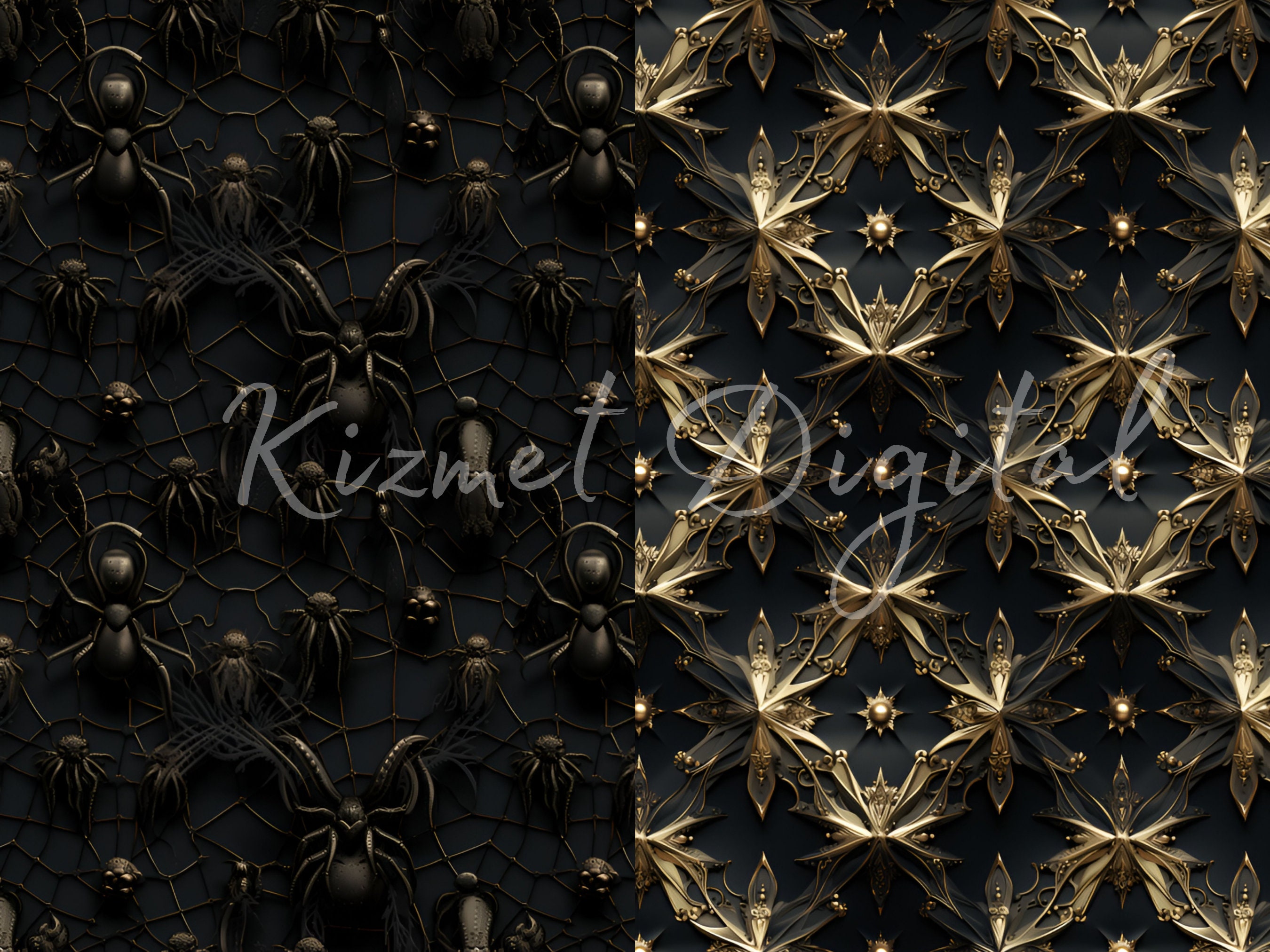 3D Gothic Patterns, Digital Paper High Resolution 12x12, Sublimation ...
