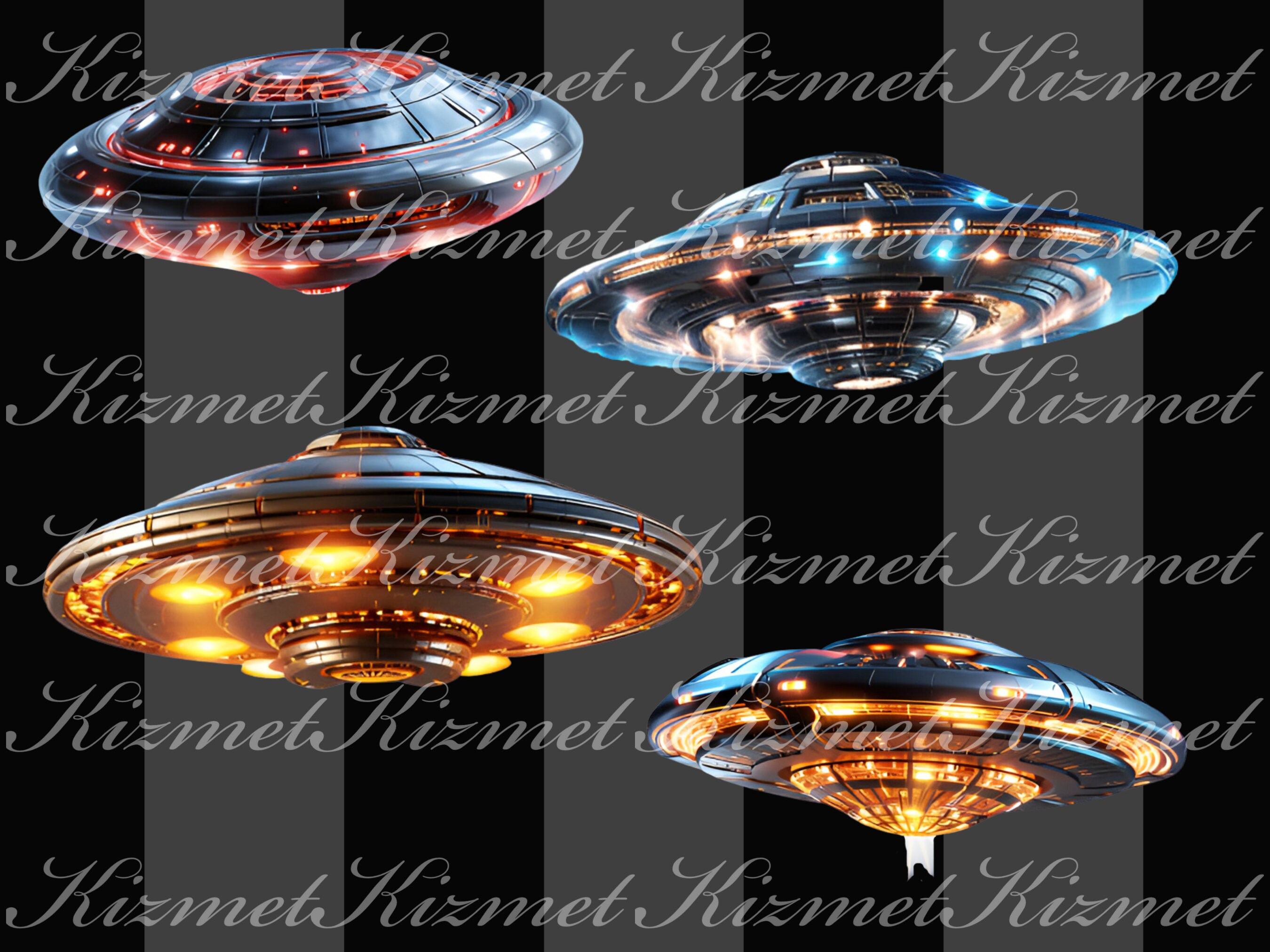 Set of 24 3D Aliens Clipart PNG Files, Digital Downloads for Fun, 3D ...