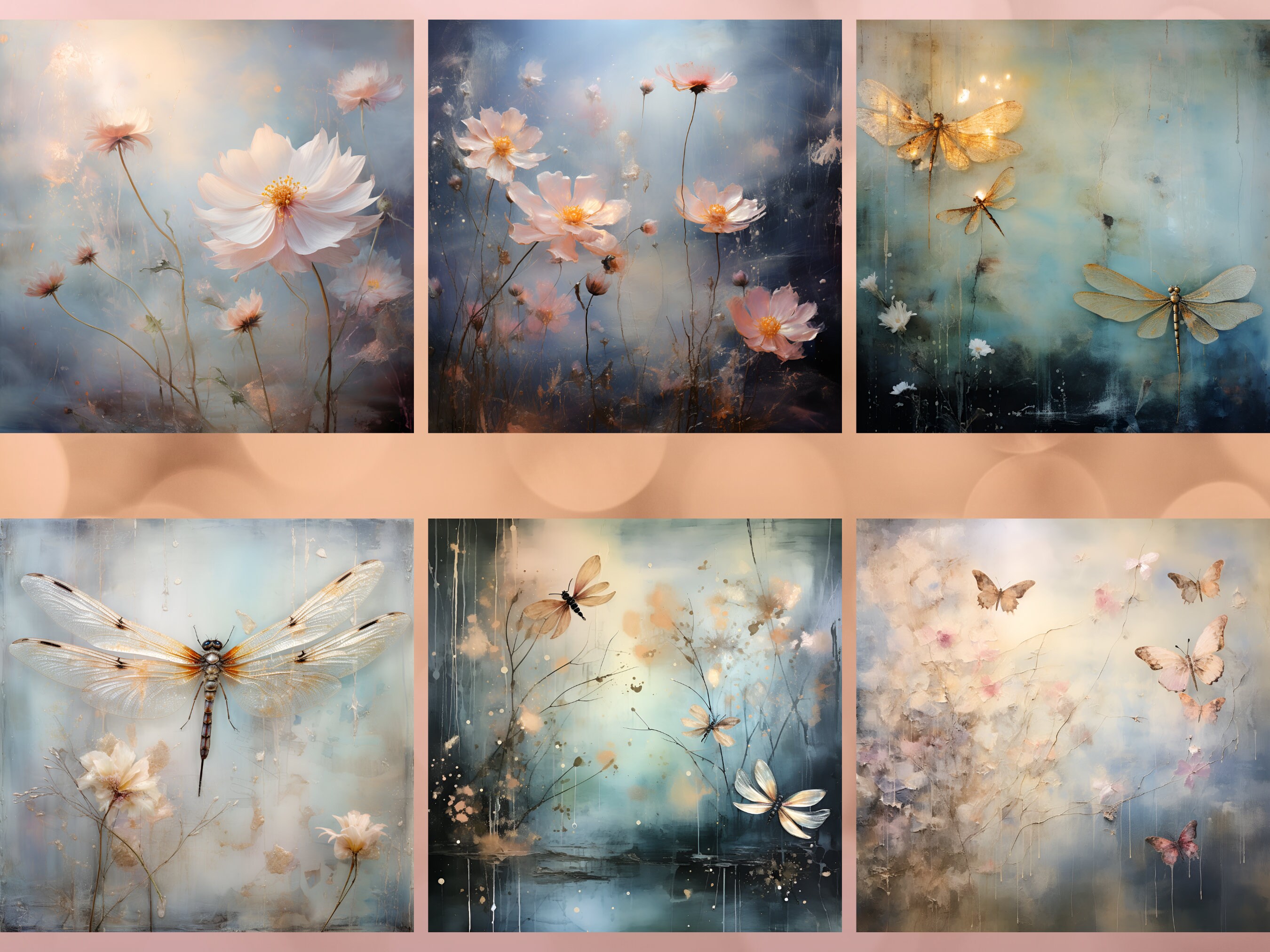 20 Ethereal Dreams Digital Papers Soft Pastel Background - Etsy