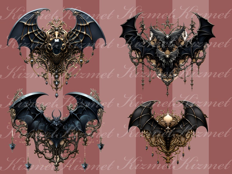 24 Gothic Clipart PNG Instant Download Commercial Use - Etsy