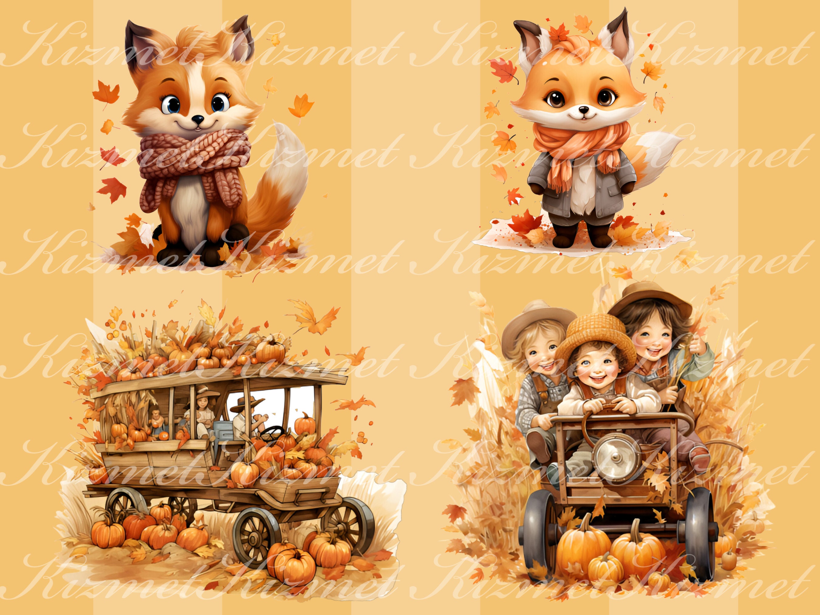 24 Autumn Fall Clipart, Country PNG Instant Download, Commercial Use ...