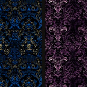Gothic Wallpaper, Seamless Gothic Digital Paper, High Resolution 12x12 ...