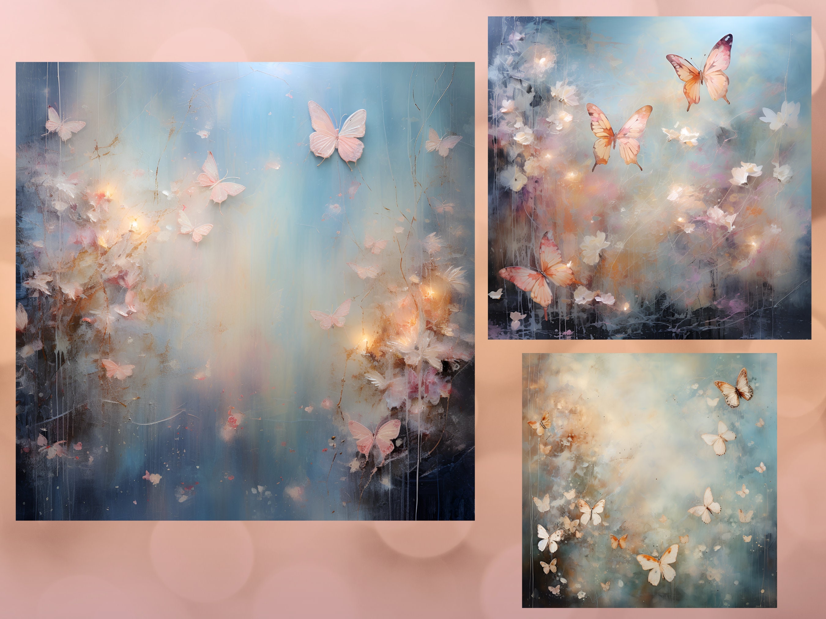 20 Ethereal Dreams Digital Papers Soft Pastel Background - Etsy