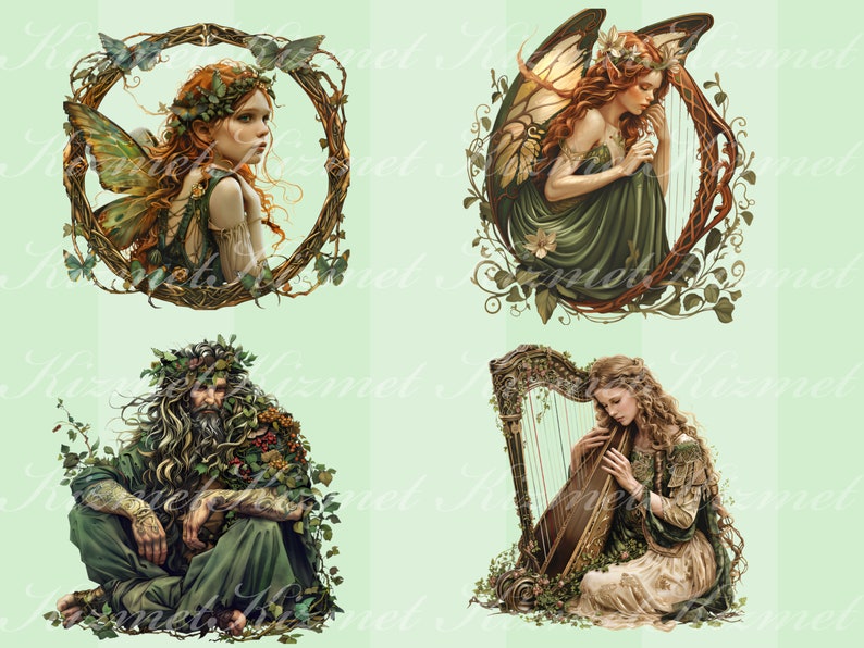 23 Celtic Irish Magic Clipart Files, Fun Downloads, Magical, Enchanted ...
