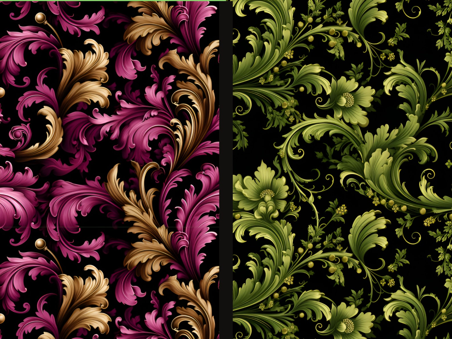 Victorian Gothic Wallpaper, Seamless Gothic Paper, High Resolution ...