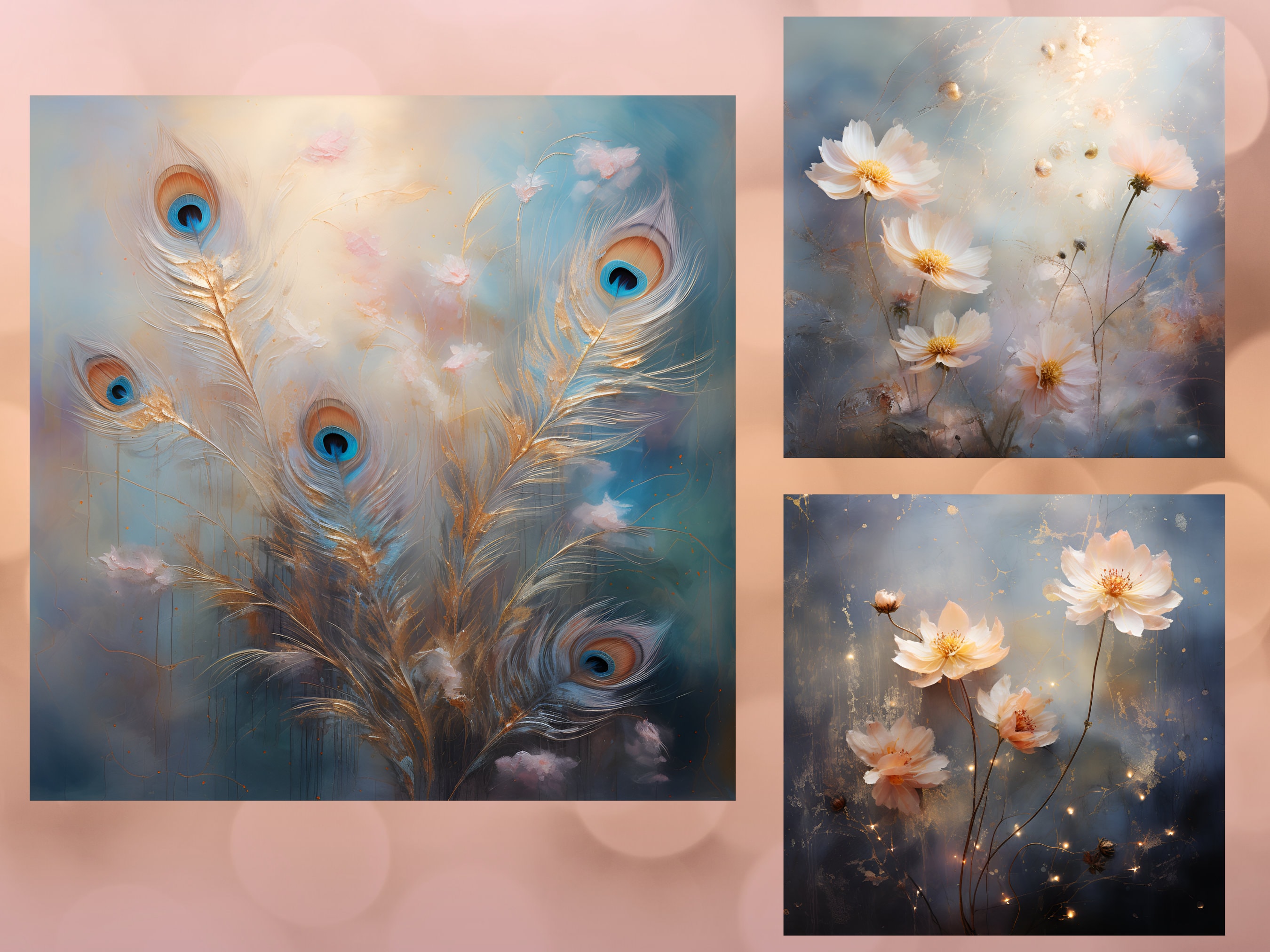 20 Ethereal Dreams Digital Papers Soft Pastel Background - Etsy