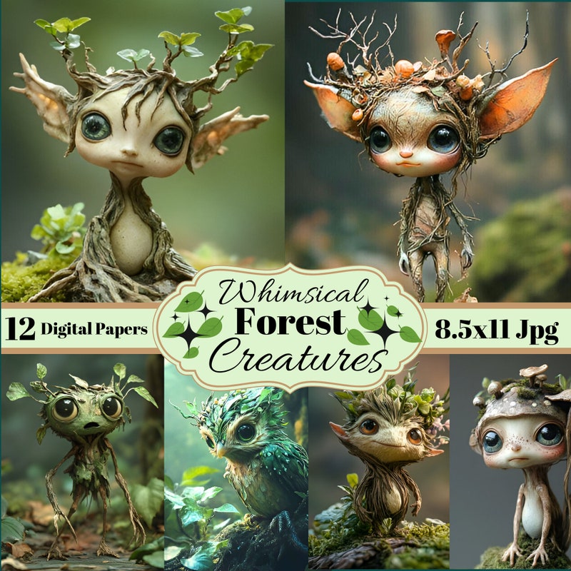 Forest Creatures - Etsy