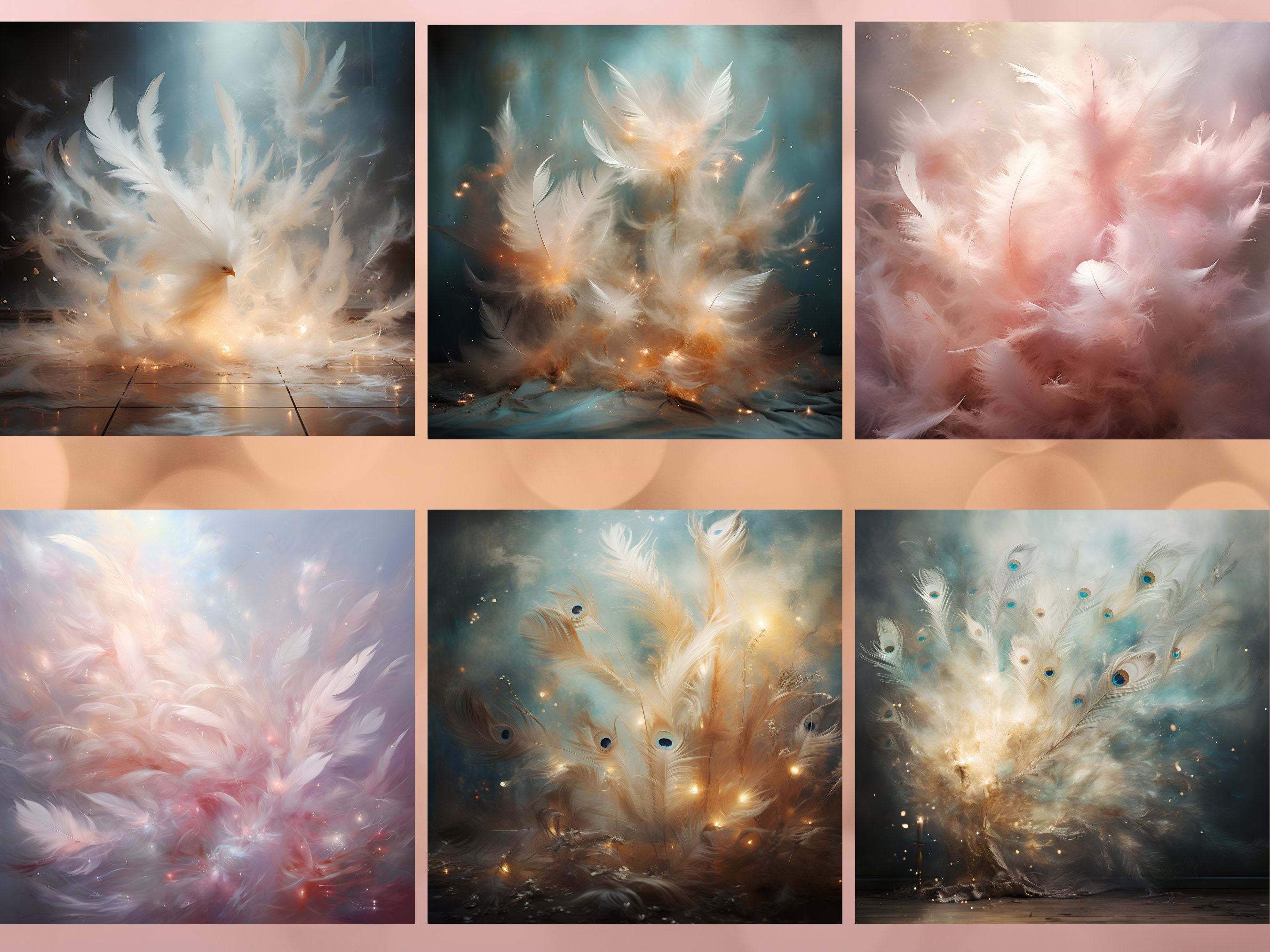 20 Ethereal Dreams Digital Papers Soft Pastel Background - Etsy